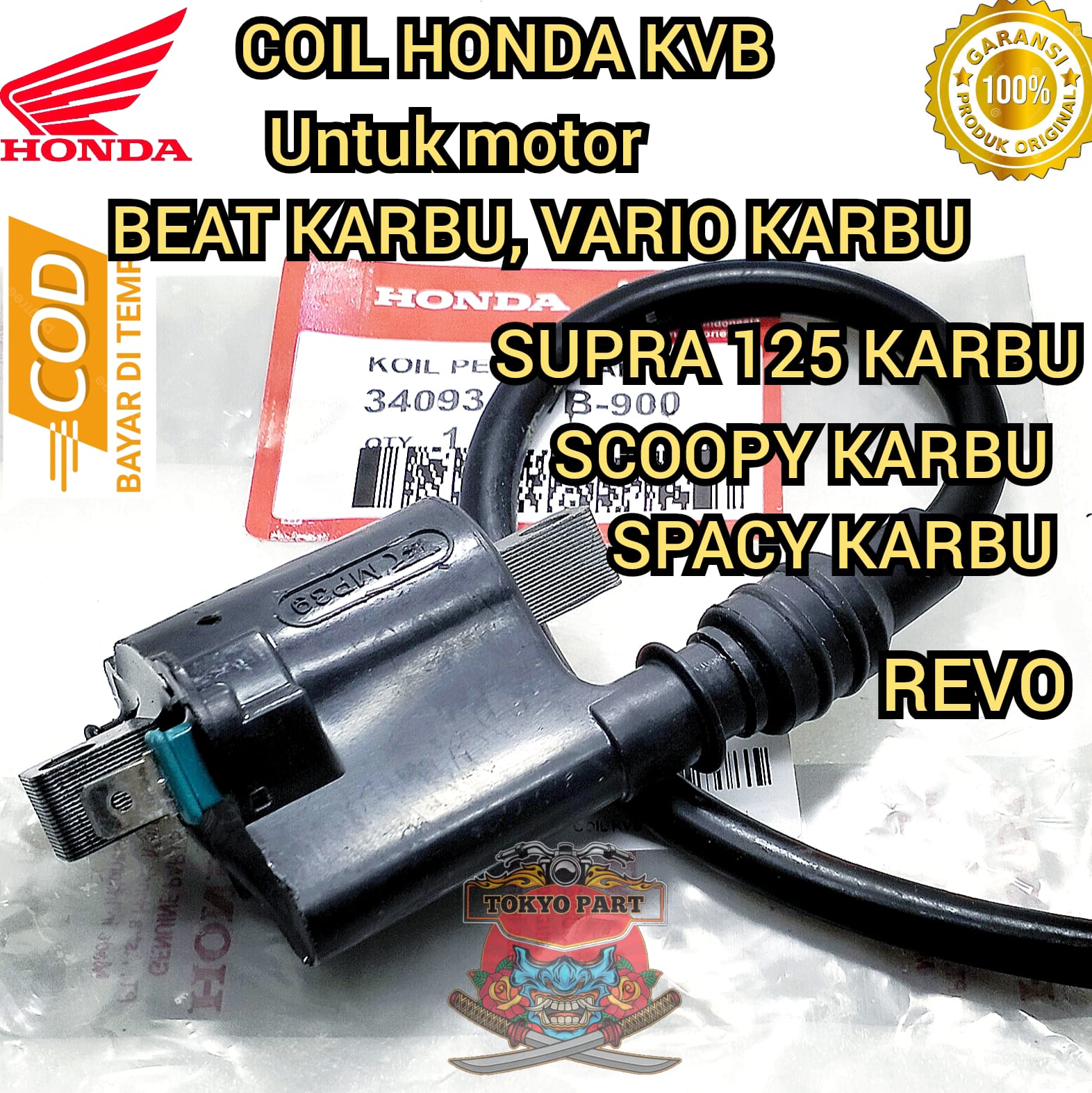 COIL KOIL HONDA KVB UNTUK MOTOR VARIO KARBU BEAT KARBU SCOOPY KARBU ...