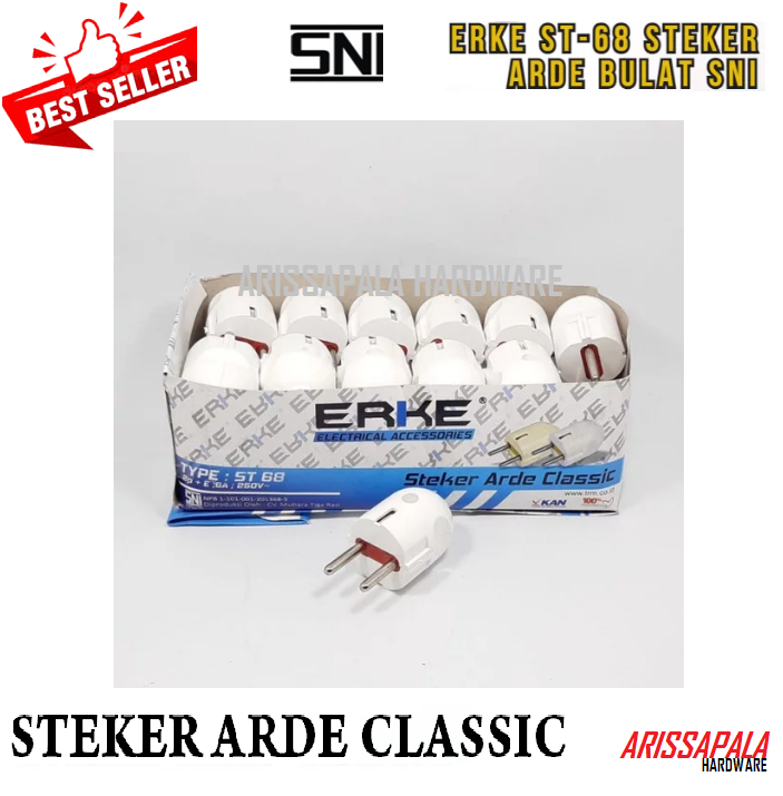 STEKER BULAT COLOKAN LISTRIK ARDE BULAT BESAR ERKE MURAH BERKUALITAS ...