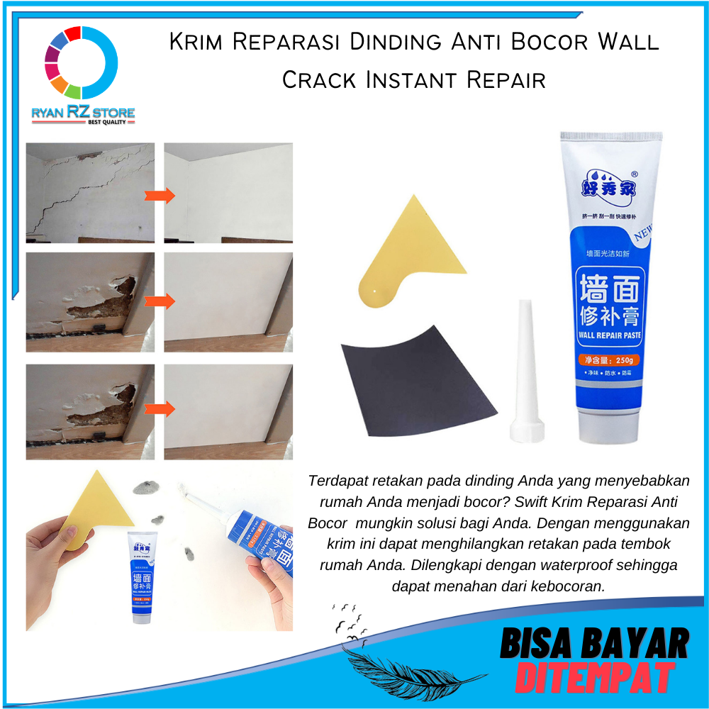 PROMO - Swift Krim Reparasi Perbaikan Dinding Anti Bocor Wall Crack ...