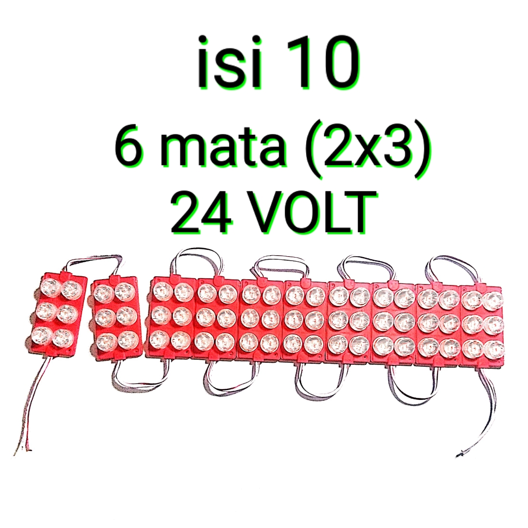 LED 6 Mata 6 Watt 24 VOLT ( ISI 10 ) LAMPU KOLONG TRUK BUS LAMPU ...