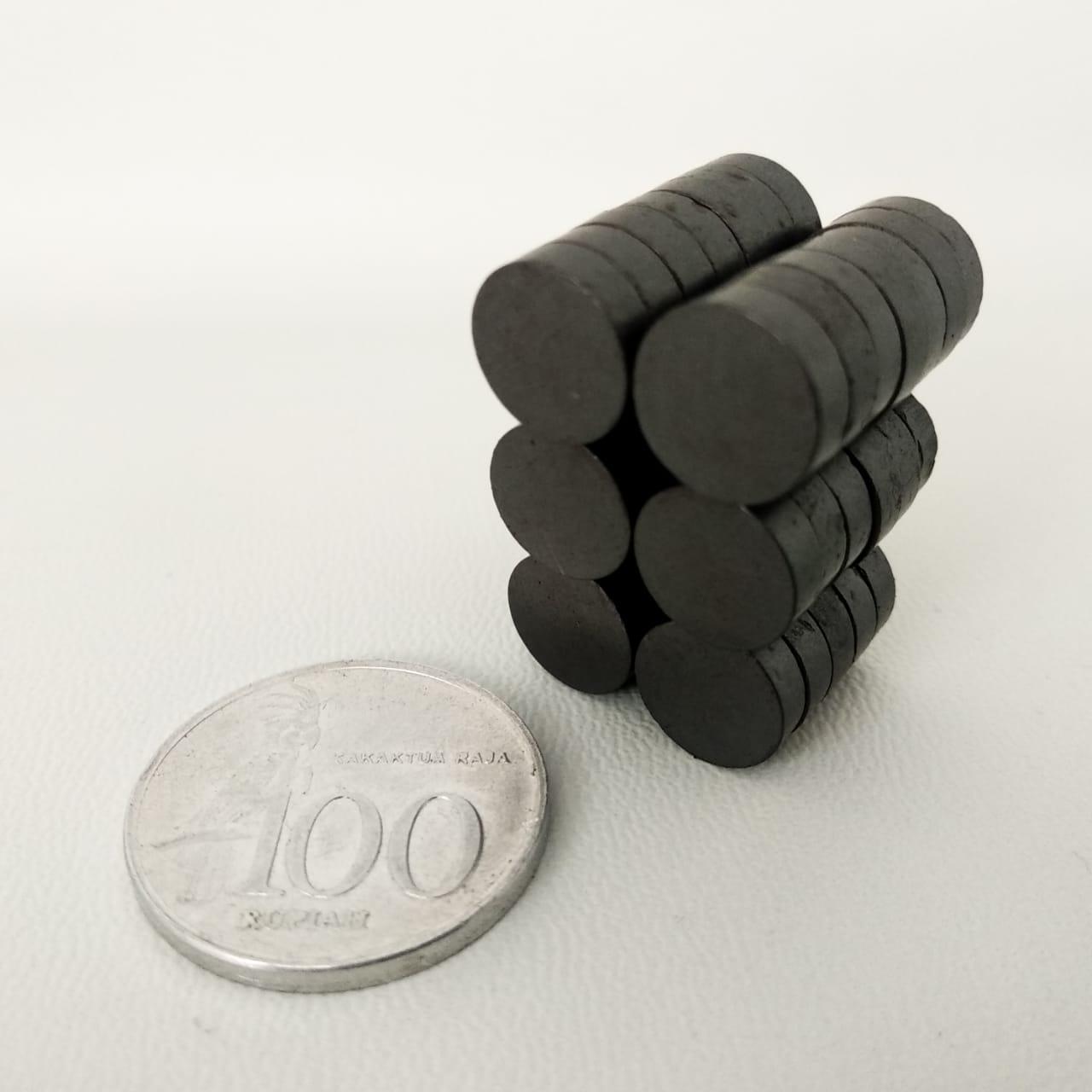 10 biji MAGNET KOIN HITAM D10X3MM | Lazada Indonesia
