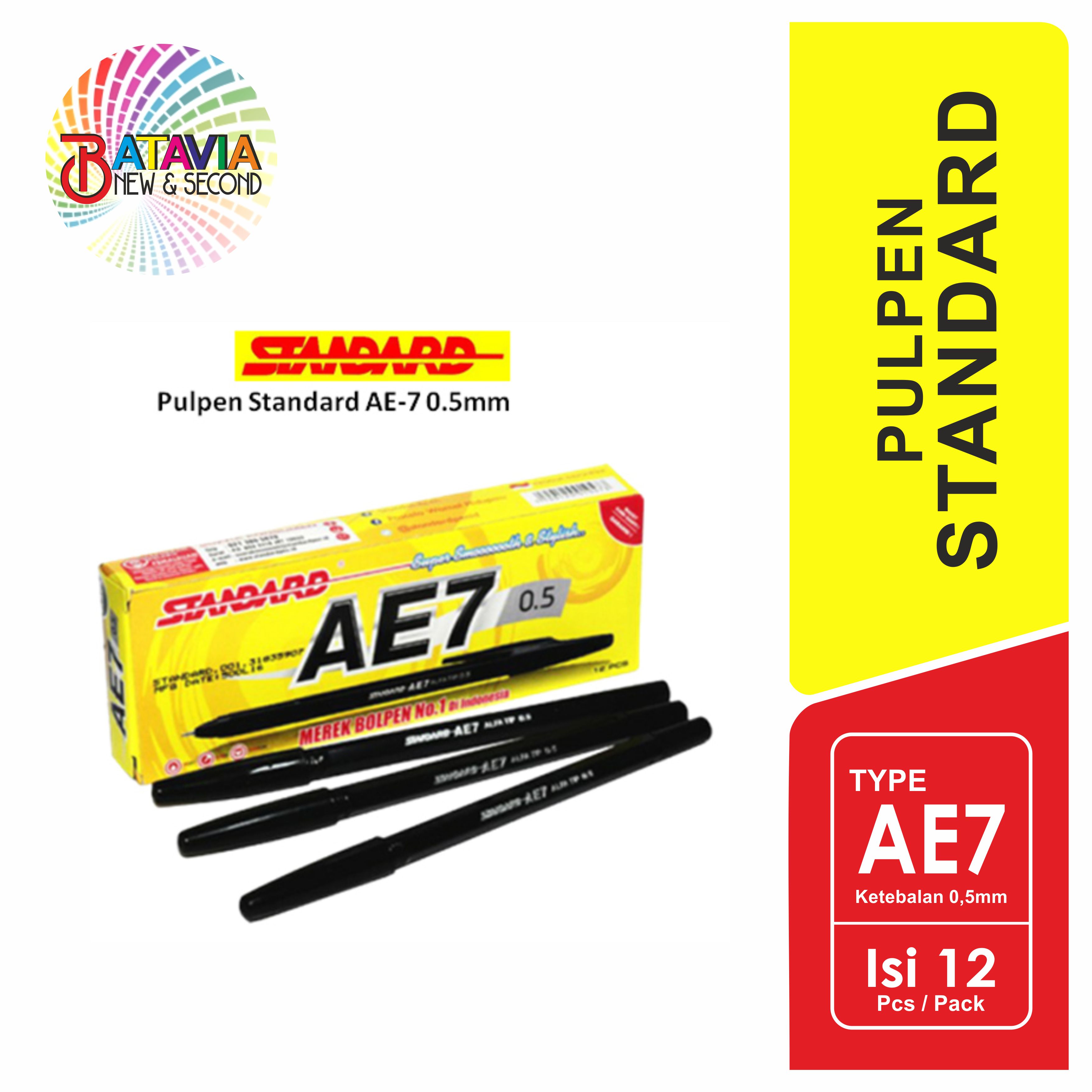 Pulpen Standard AE7 0.5mm | Lazada Indonesia