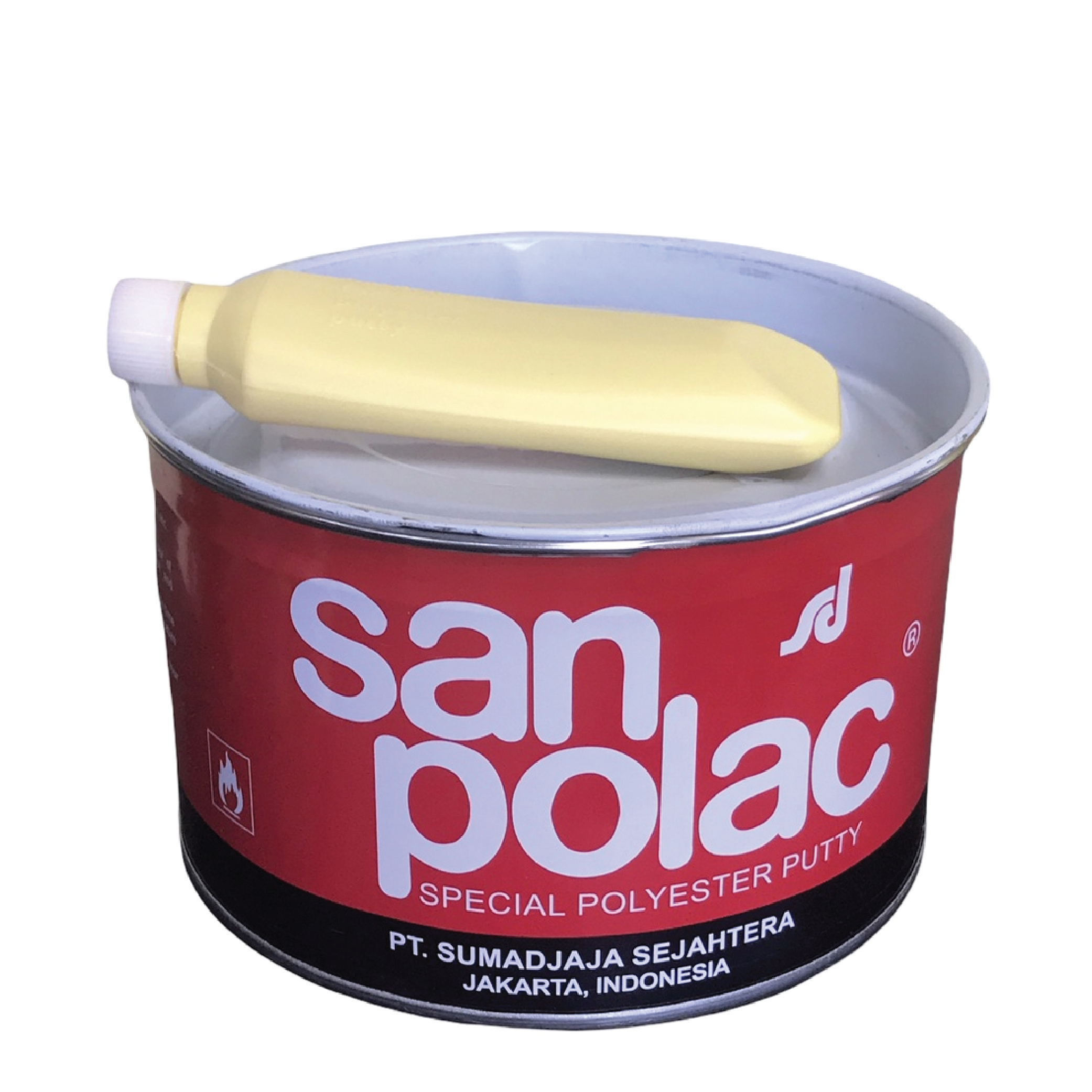 Dempul Sanpolak Sanpolac Dan Obat Hardener Untuk Besi Logam Aluminium ...