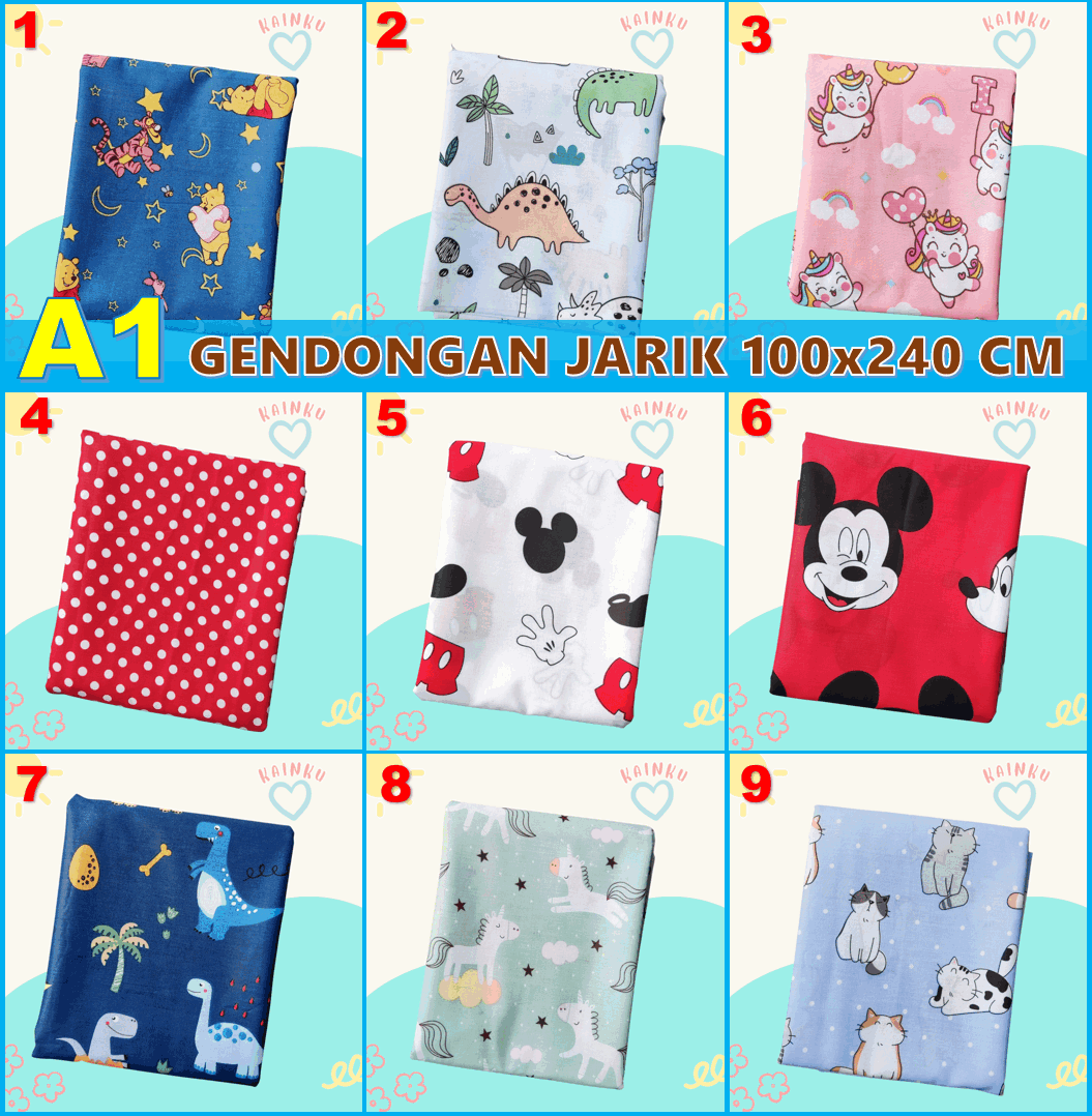 JARIK CUKIN GENDONGAN KAIN BAYI GENDONGAN KARAKTER MODEL BARU | Lazada ...