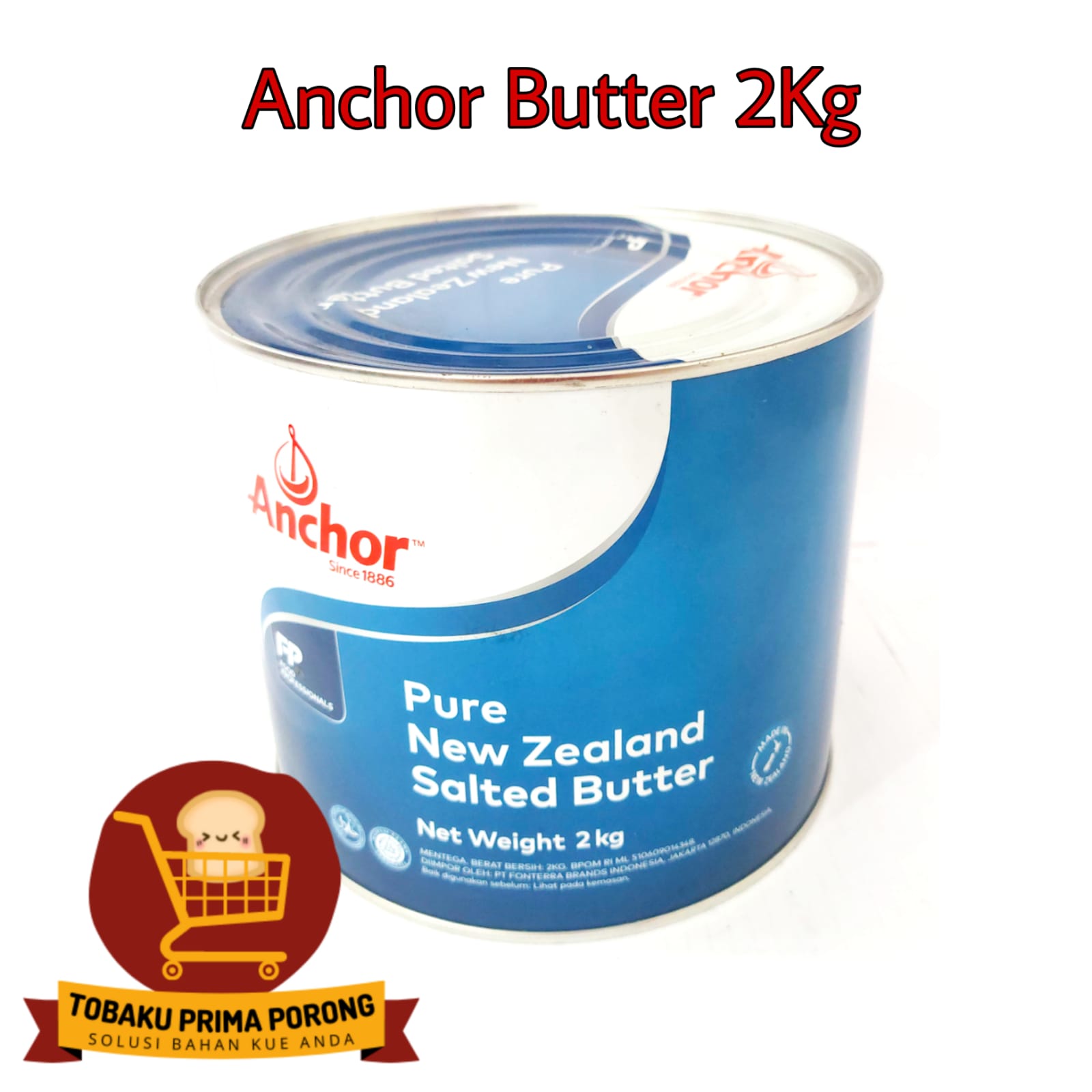 Anchor Butter 2Kg + Bubblewrap - butter anchore - mentega margarine ...