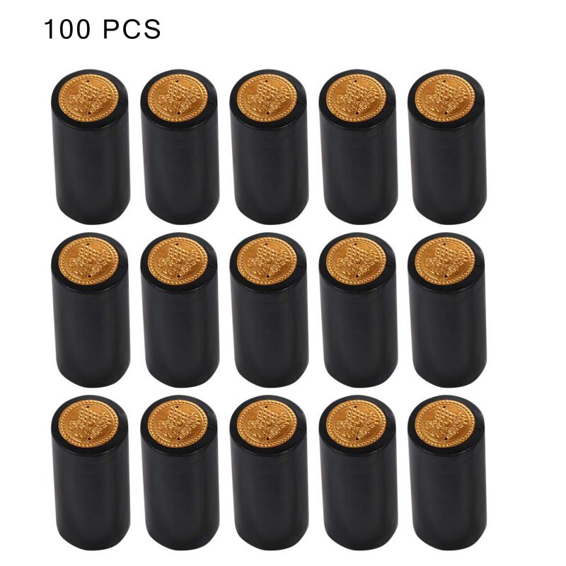 100pcs/Set Shrink Film Wine Bottle Segel Tutup Botol Plastik Wrap Segel ...