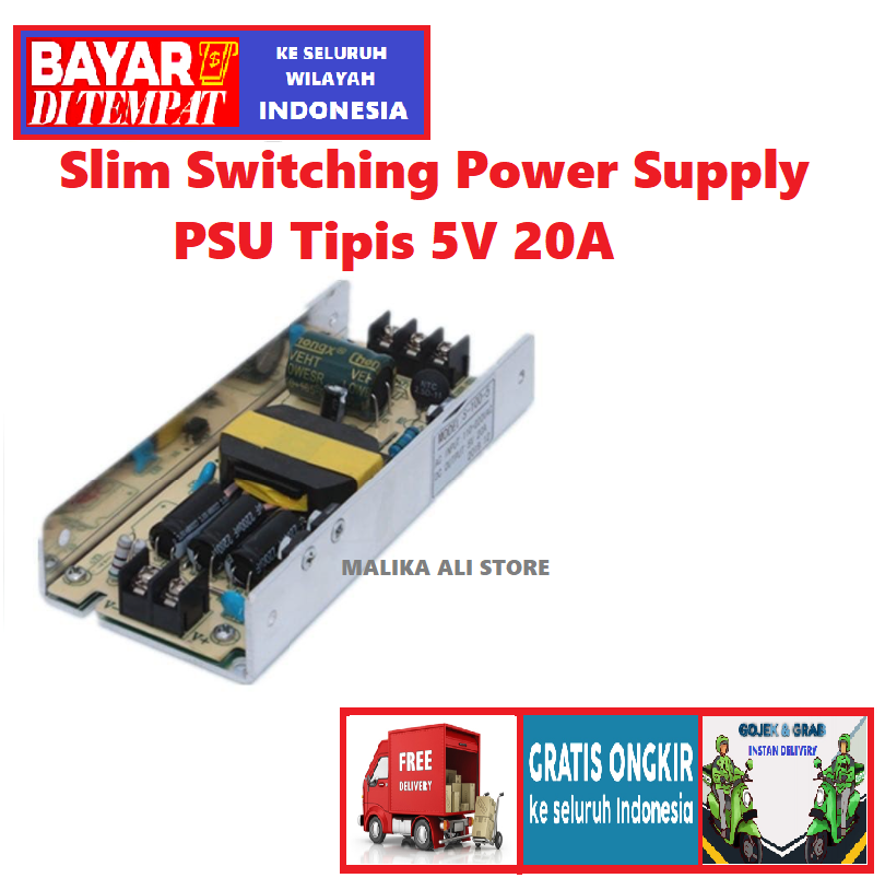 Switching Slim Power Supply PSU Tipis 5V 20A | Lazada Indonesia