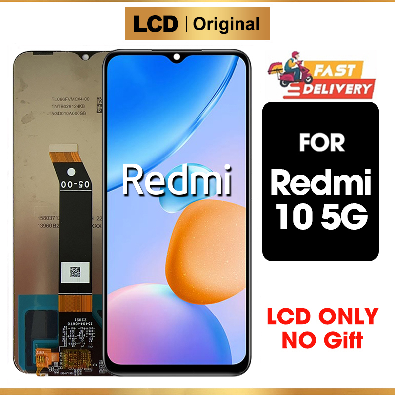 LCD Redmi 10 5G Original TouchScreen Fullset Compatible For Glass ...