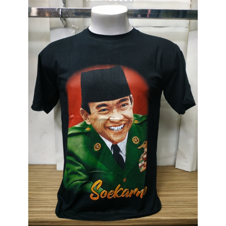 KAOS SOEKARNO SUKARNO 3D PRINTING PREMIUM | Lazada Indonesia