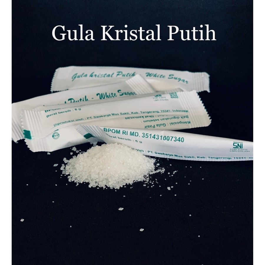 SS Gula Pasir Putih Kemasan Sachet stick Higienis/gula stick/gula stik ...