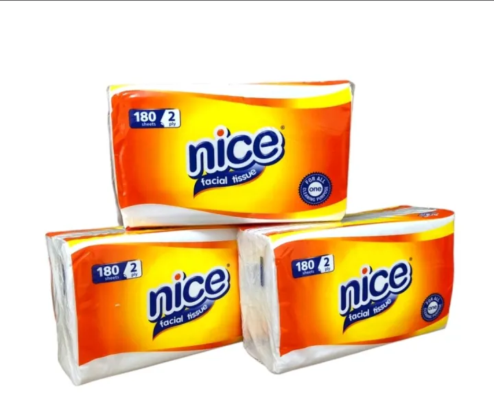 tissue nice 180 sheet 2 ply (ecer 1 pack) | Lazada Indonesia