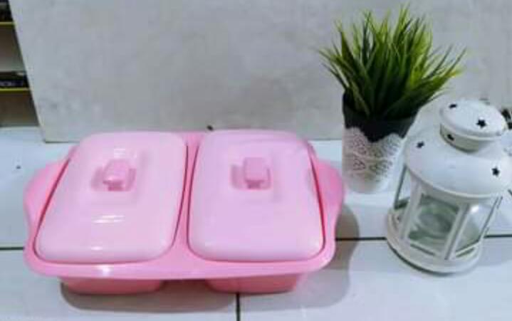 Wadah Saji 2 Sekat Golden Lemon | Lazada Indonesia