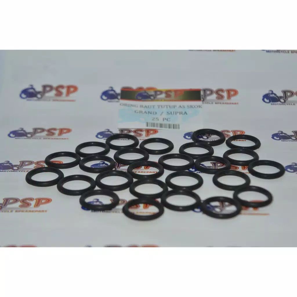 O RING BAUT TUTUP AS SKOK GRAND / SUPRA (Harga per pak isi 25 pcs) - KARET ORING SHOCK DEPAN ...