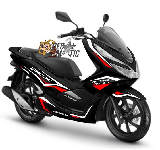 Stiker PCX Hitam Black Matte gloss doff Simpel CSPC12 | Lazada Indonesia