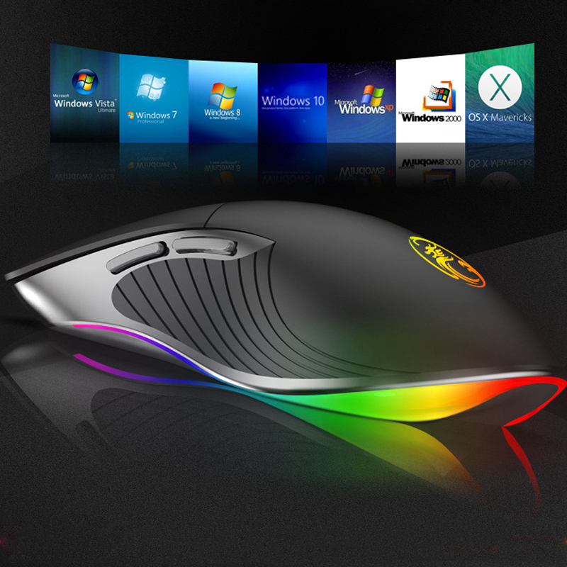 IMICE High Configuration USB Wired Gaming Mouse Computer Gamer 6400 DPI ...