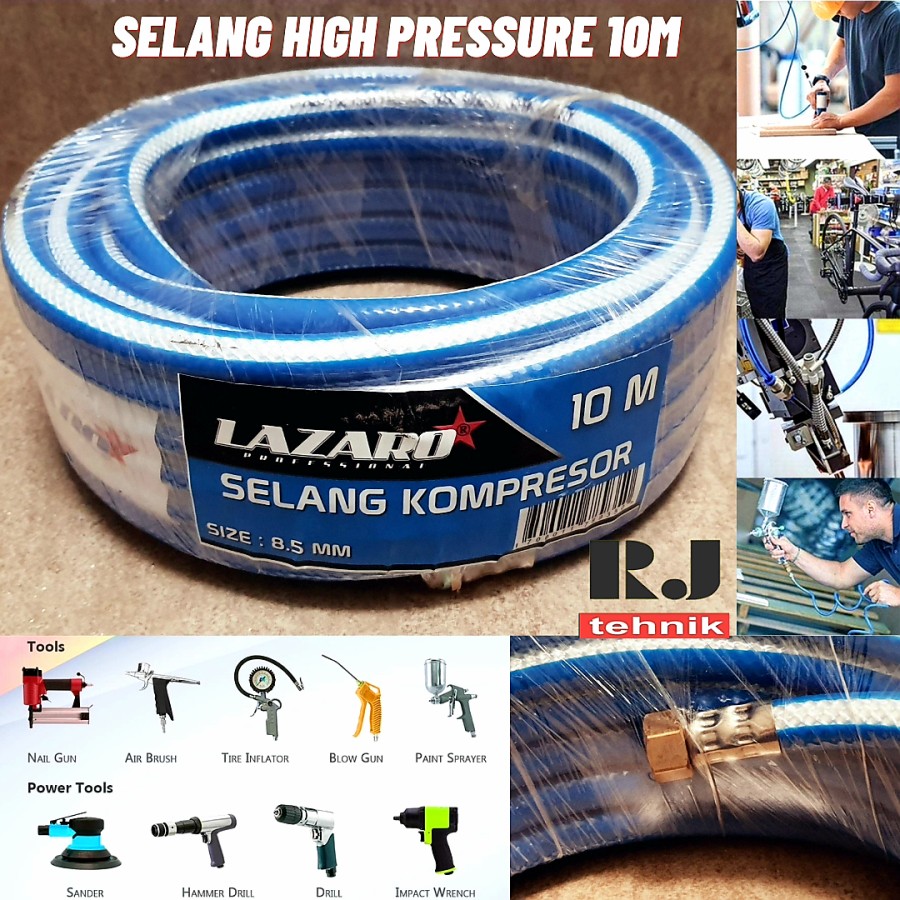 Selang Kompresor Angin High Pressure Spray Hose 10 Meter Lazaro ...
