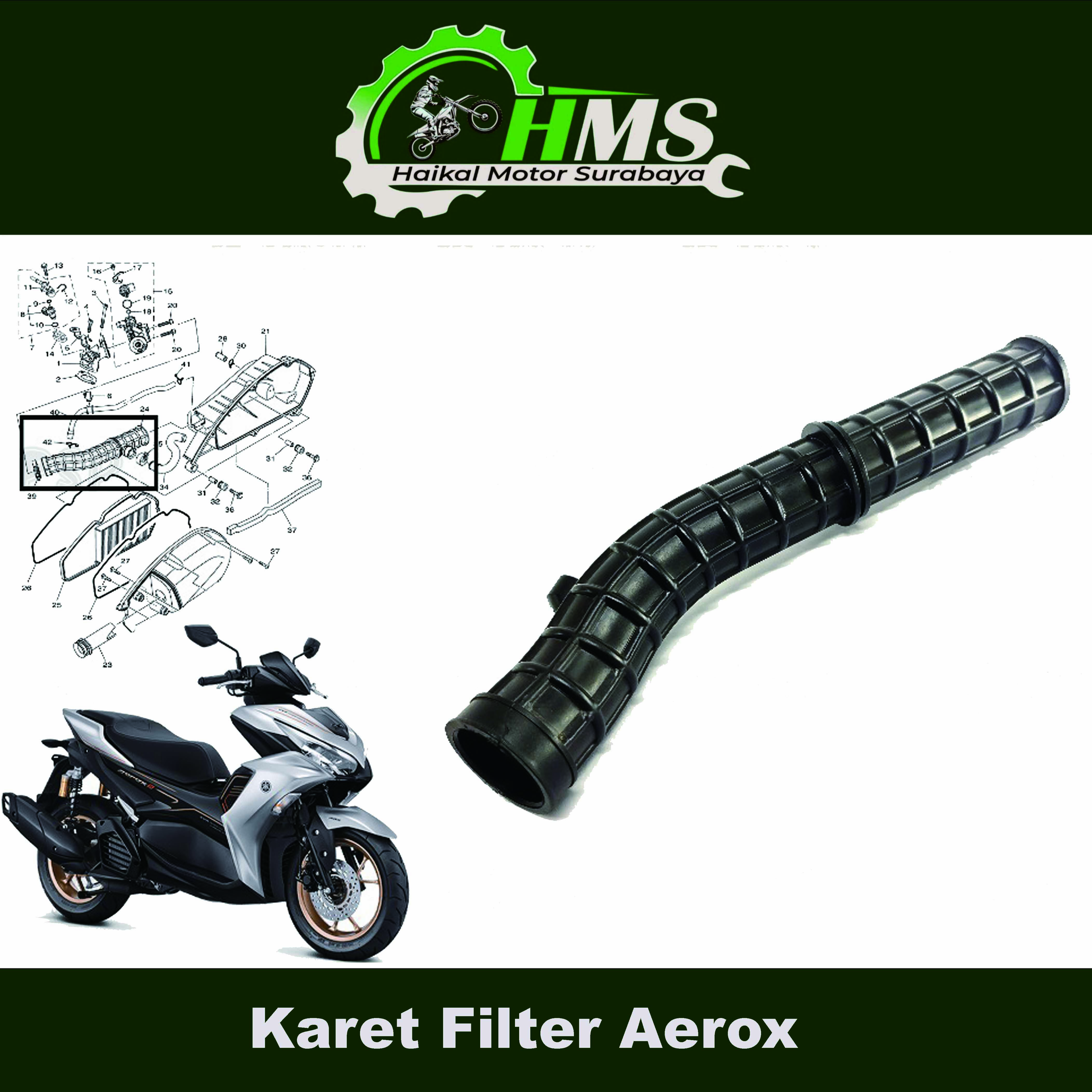 KARET FILTER AEROX - Joint Selang Karet Box Filter Karburator ...