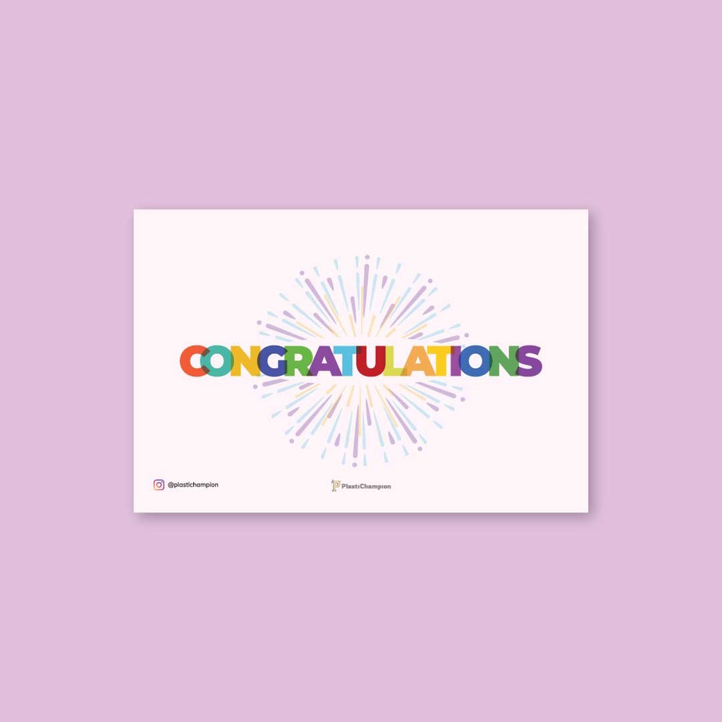 Kartu Ucapan Wedding Birthday Congratulations Greeting Card untuk Nikah ...