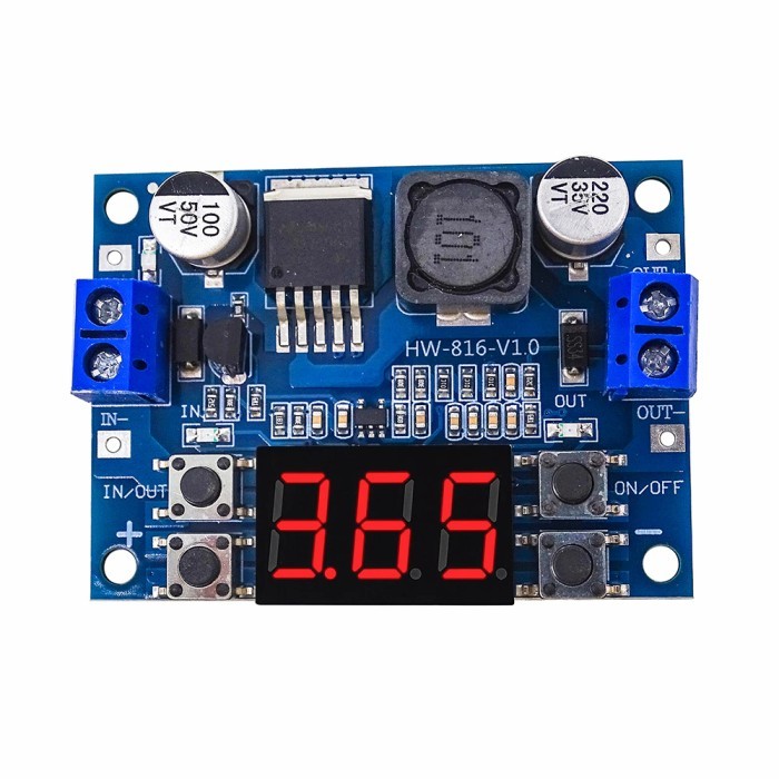 Digital Stepdown LM2596 3A Step Down Buck Converter Penurun Tegangan ...