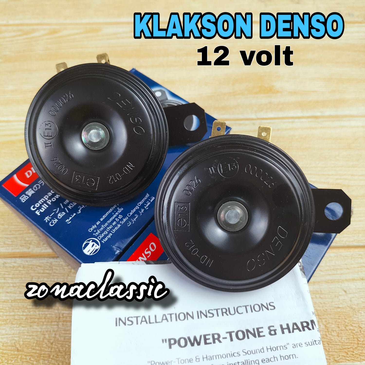 Klakson denso KEONG Waterproof TAHAN AIR Motor Mobil Universal Avanza ...