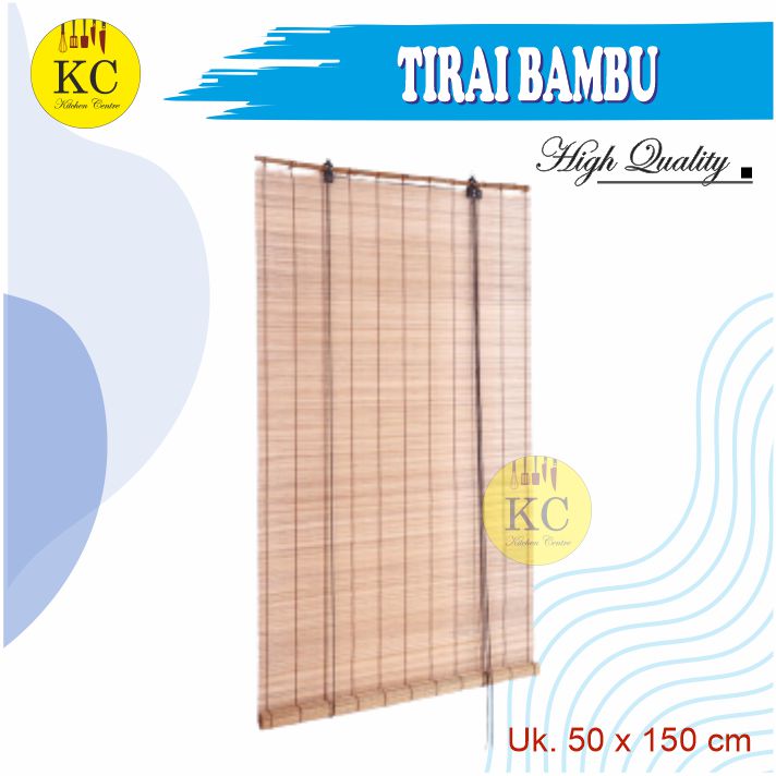 Tirai Bambu Kerai Bambu Putih 50 x 150 cm | Lazada Indonesia