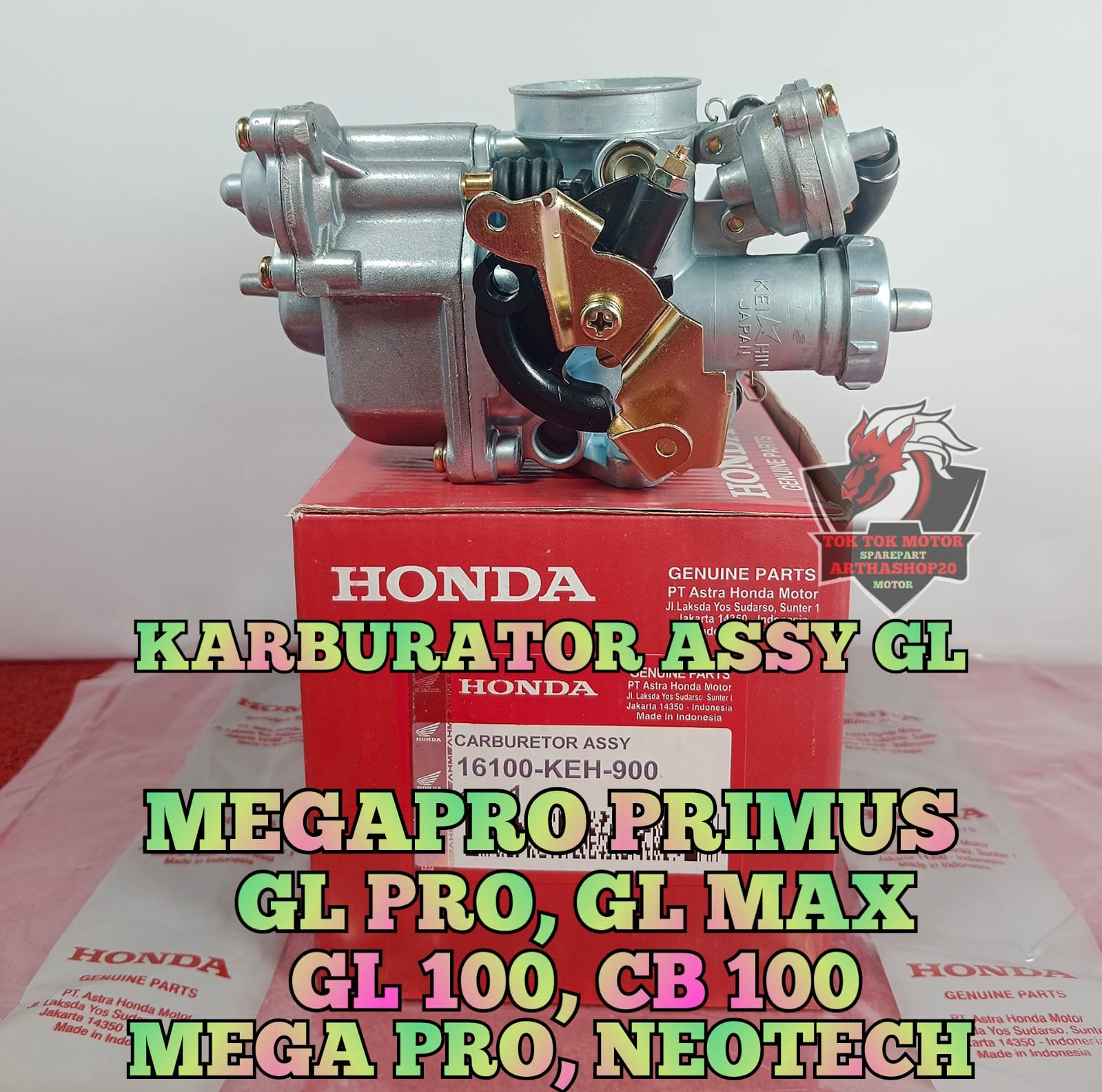 KARBURATOR KUALITAS ASLI ORIGINAL HONDA KEH MEGAPRO PRIMUS , MEGA PRO , NEOTECH , GL PRO , GL ...