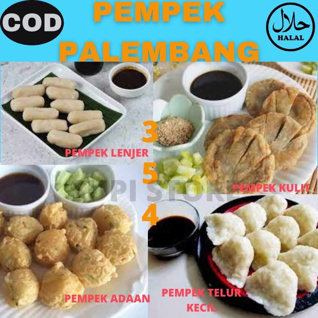 PEMPEK PALEMBANG ASLI BOLEH MIX 354 / PEMPEK KECIL / 1 KG BISA 35 ...