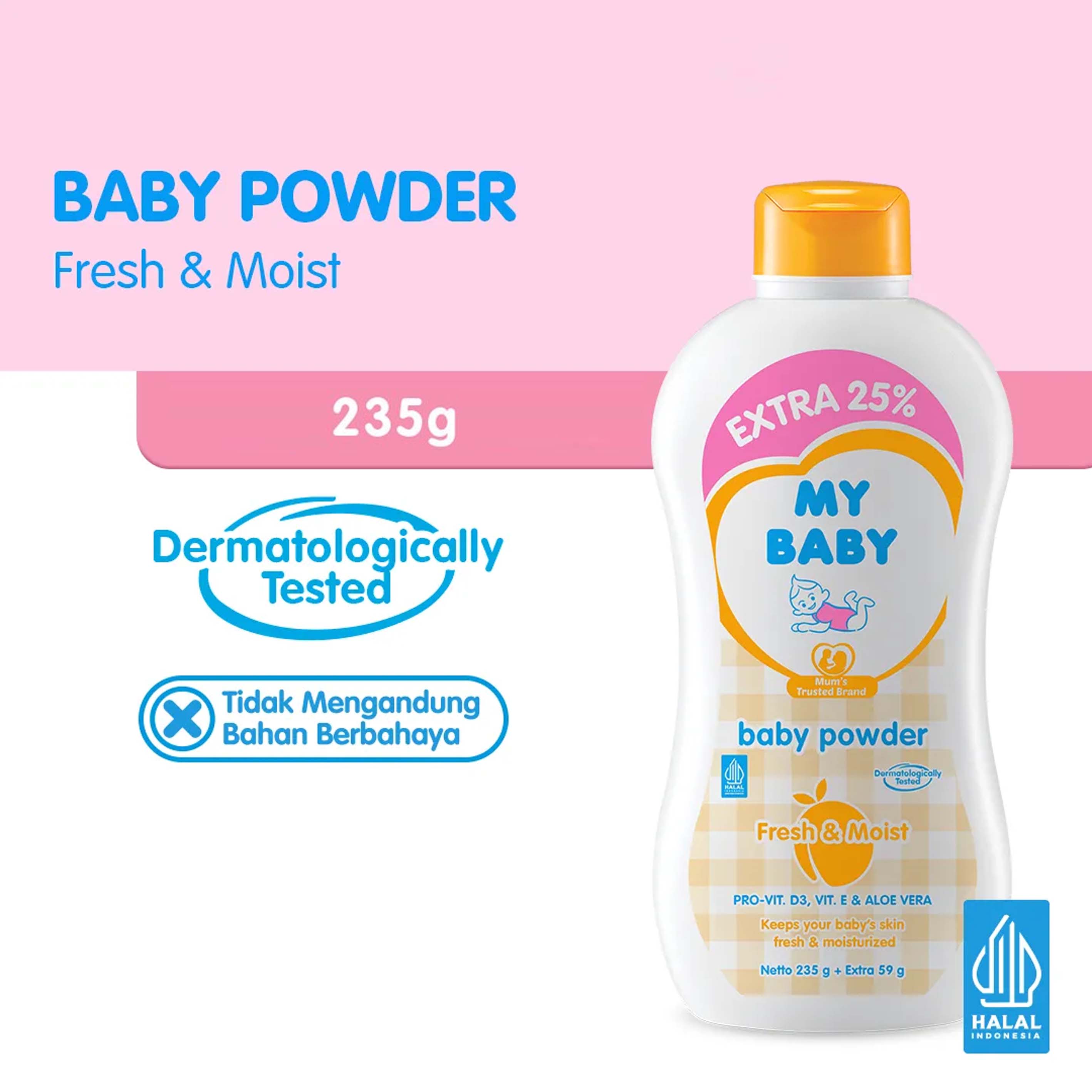 MY BABY Baby Powder | Bedak Bayi | Dermatology Tested | Comfort ...