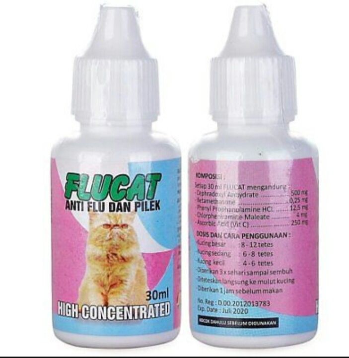 Obat Flucat - Obat Flu & Pilek Kucing 30ml | Lazada Indonesia