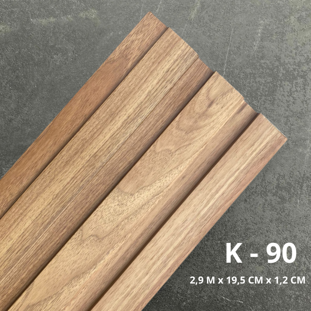 WPC WALL PANEL 3D |(PAKET 3) 290 CM x 15 CM x 18 MM | PREMIUM WPC WOOD PANEL WPC DINDING FLUTED ...