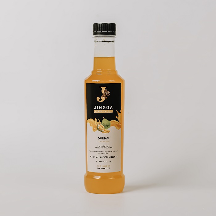 JINGGA Durian Syrup 350 ml - Sirup Flavour Durian Untuk Coffee Boba ...