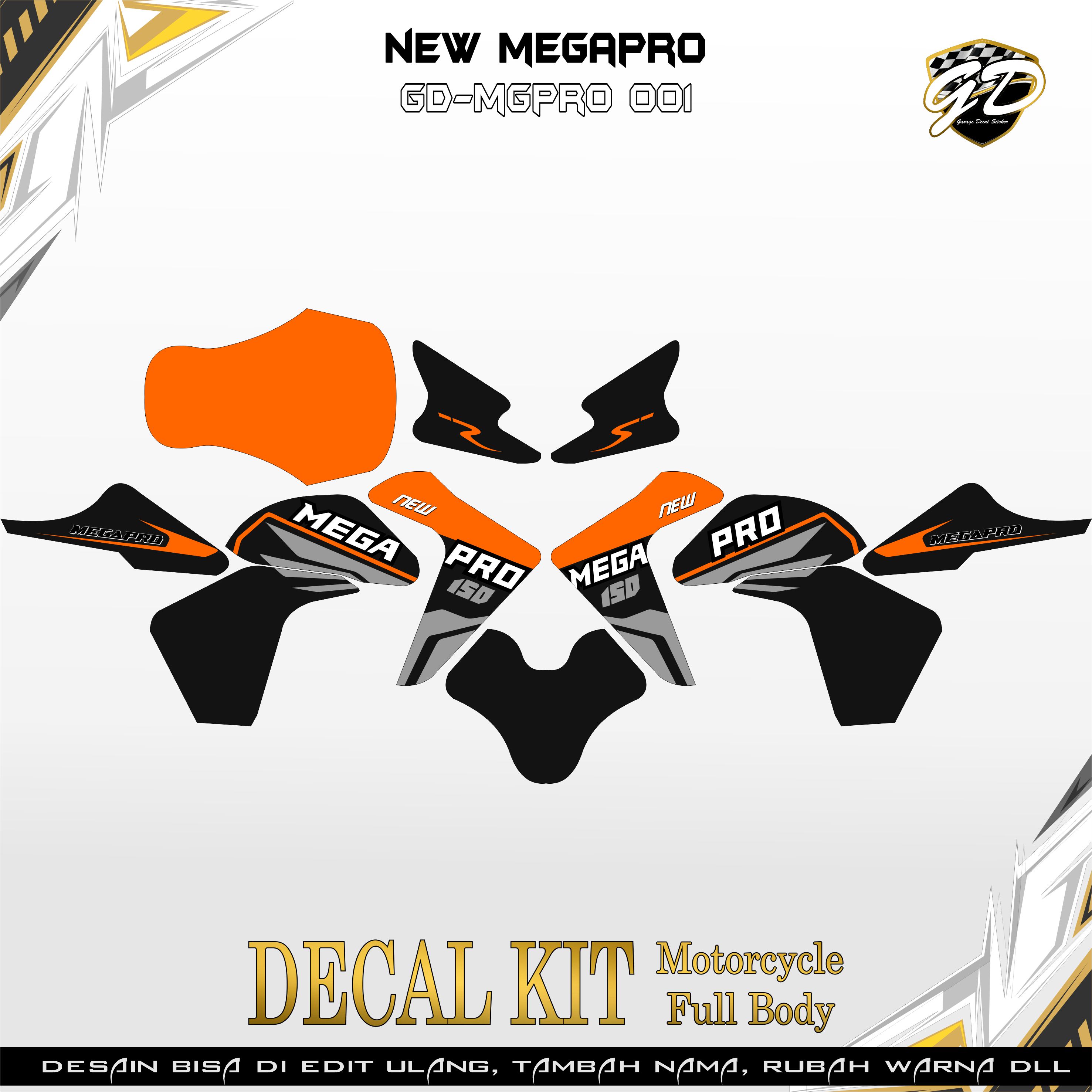 Decal New MegaPro Full Body Stiker New MegaPro Full Body GD-MGPro 001 ...