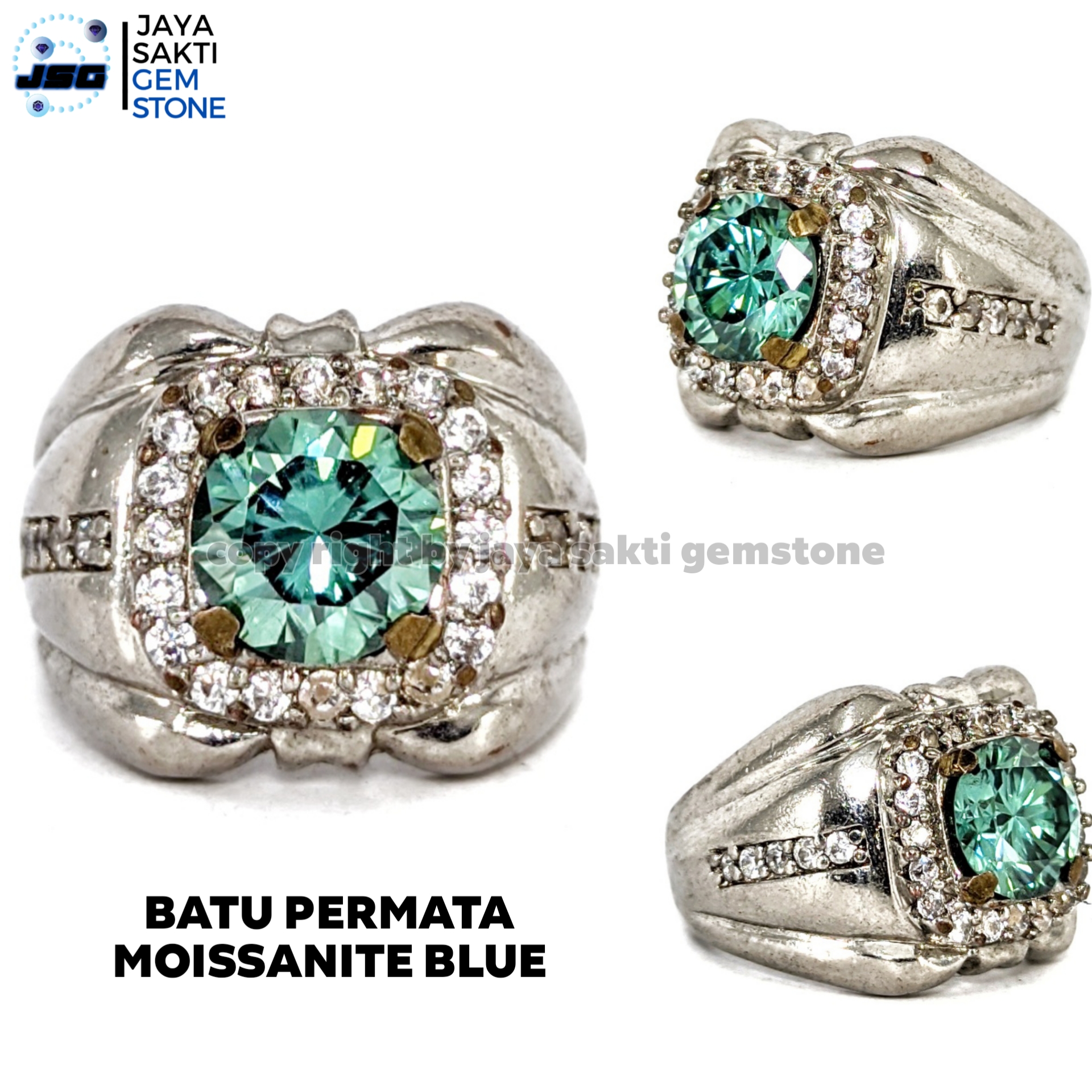 Batu Permata Blue Diamond Moissanite BDM02 | Lazada Indonesia