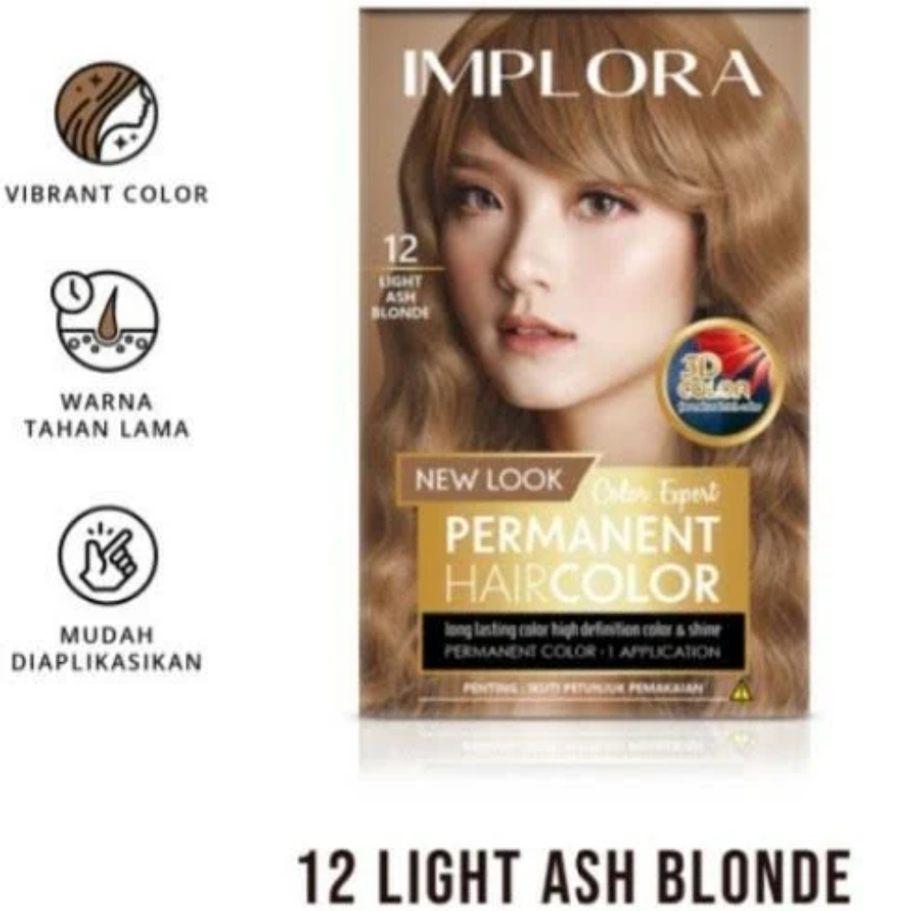 Implora New Permanent Hair Color Semir Rambut ️BPOM - Cat Rambut ...