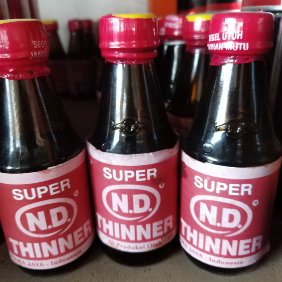 Thinner Cairan Pengencer Cat Thiner Tinner Tiner Botol Kecil ND Super ...