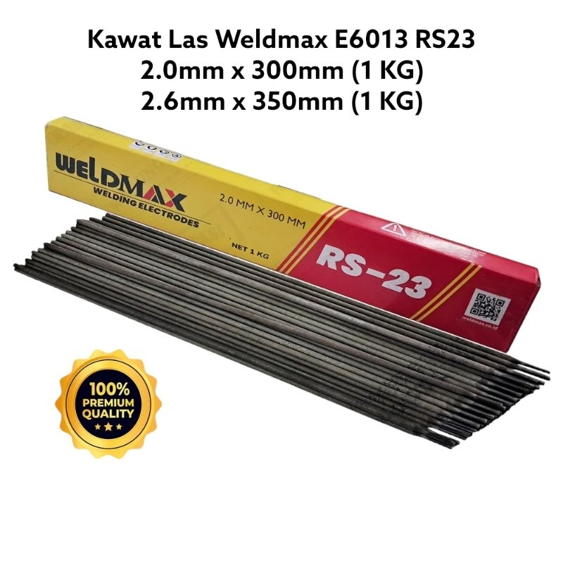 Kawat las WELDMAX Steel awat Las 2.6mm 2.mm Welding Elektrodes RS-23 2.6 x 350 mm Stick Las ...