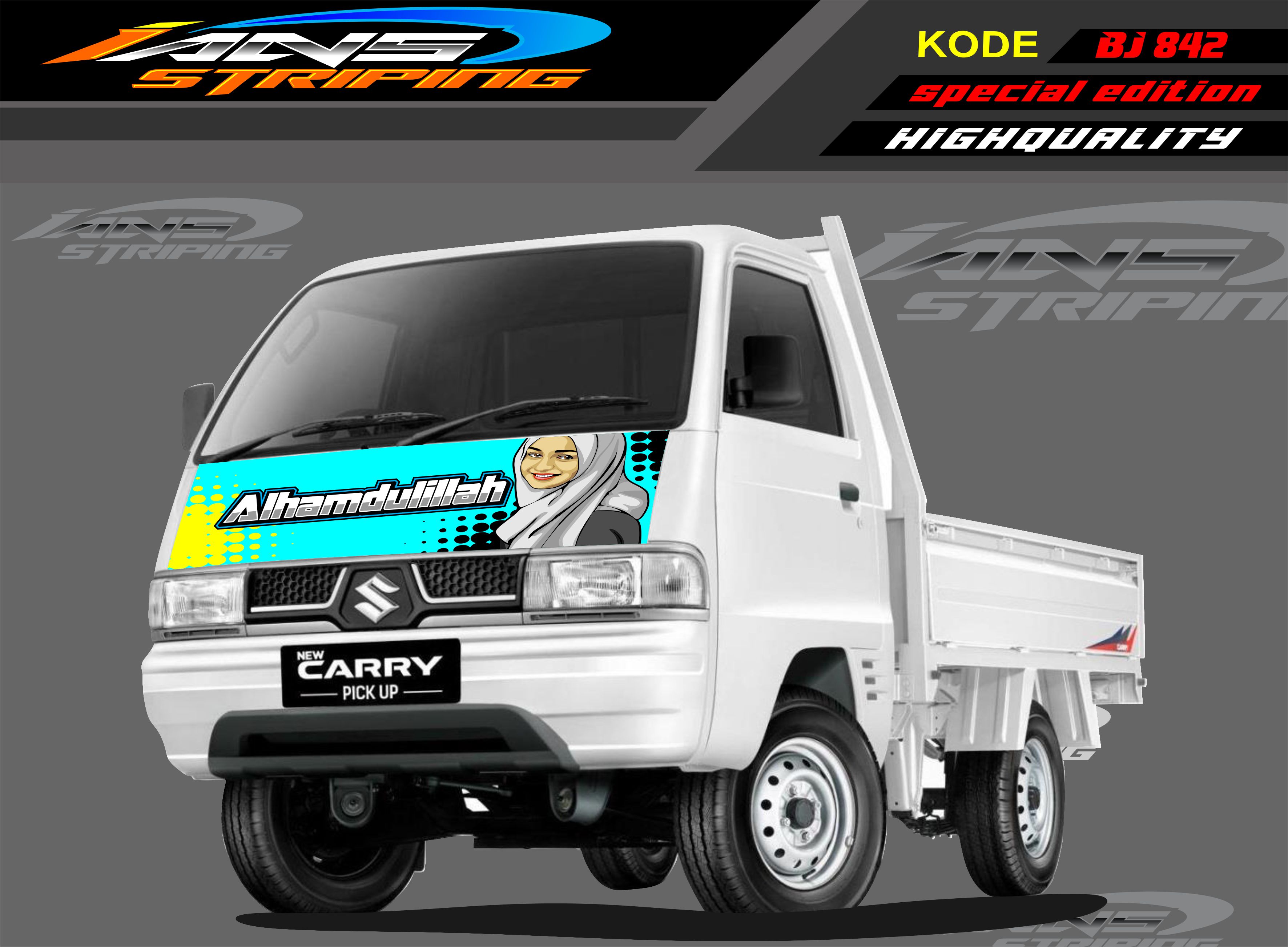 DECAL STICKER KAP MOBIL CARRY/ STIKER KABIN DEPAN MOBIL CARRY PICK UP ...