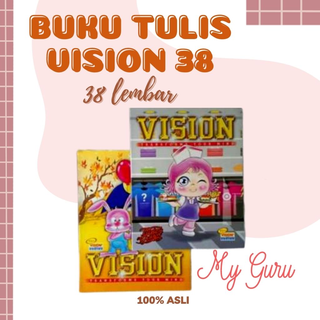 [PAK] BUKU TULIS VISION 38 LEMBAR | Lazada Indonesia
