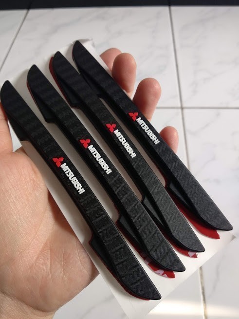 DOOR GUARD MOBIL SLIM HITAM DENGAN LOGO MITSUBISHI FOR XPANDER | Lazada ...