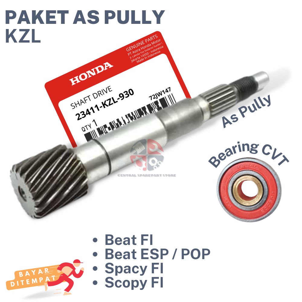 KZL KVB PAKET BEAT AS PULY + BEARING BAK CVT / AS PULY+BONUS BEARING ...