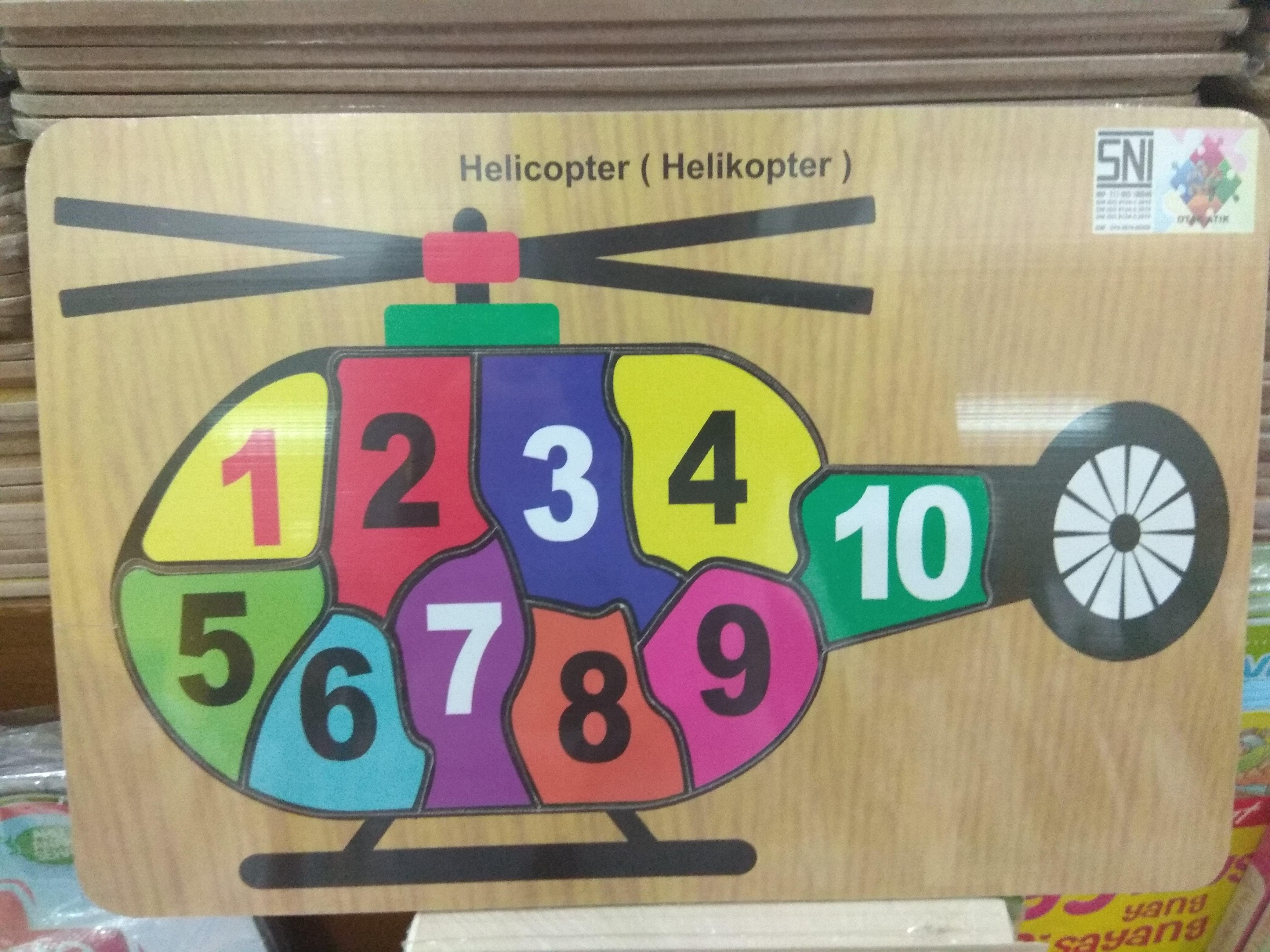 Puzzle Helikopter Urutan Angka-angka | Lazada Indonesia