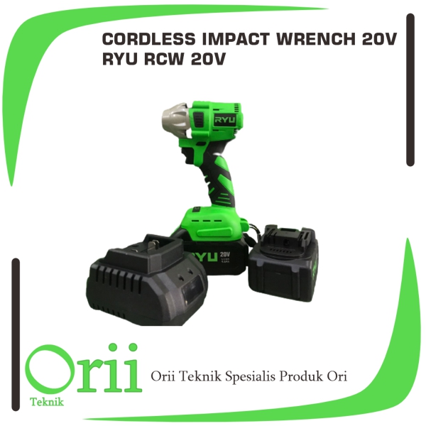 RYU RCW 20 V Cordless Impact Wrench Mesin Pembuka Baut Baterai | Lazada ...