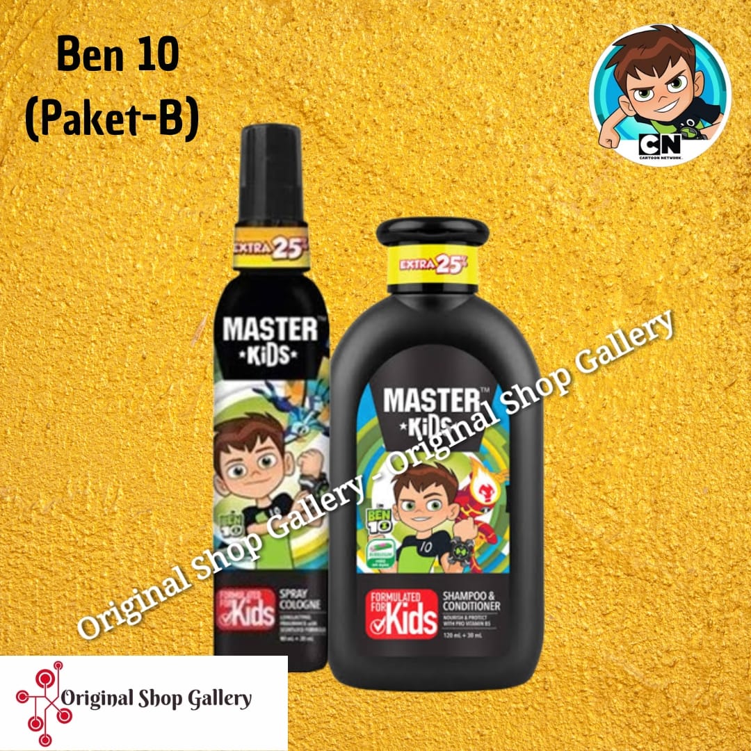Master Kids Kado Anak Laki-laki Paket Perlengkapan Mandi Shampo Cologne ...
