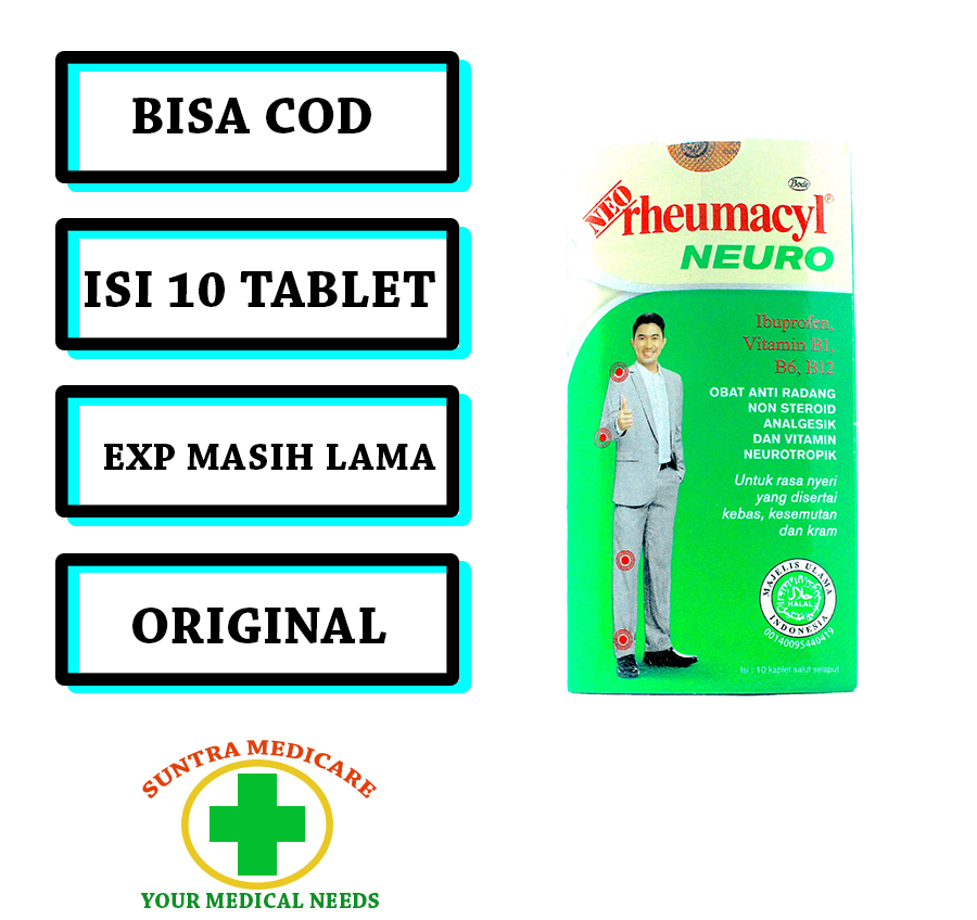 Neo Rheumacyl Neuro untuk nyeri otot kesemutan isi 10 tablet | Lazada ...