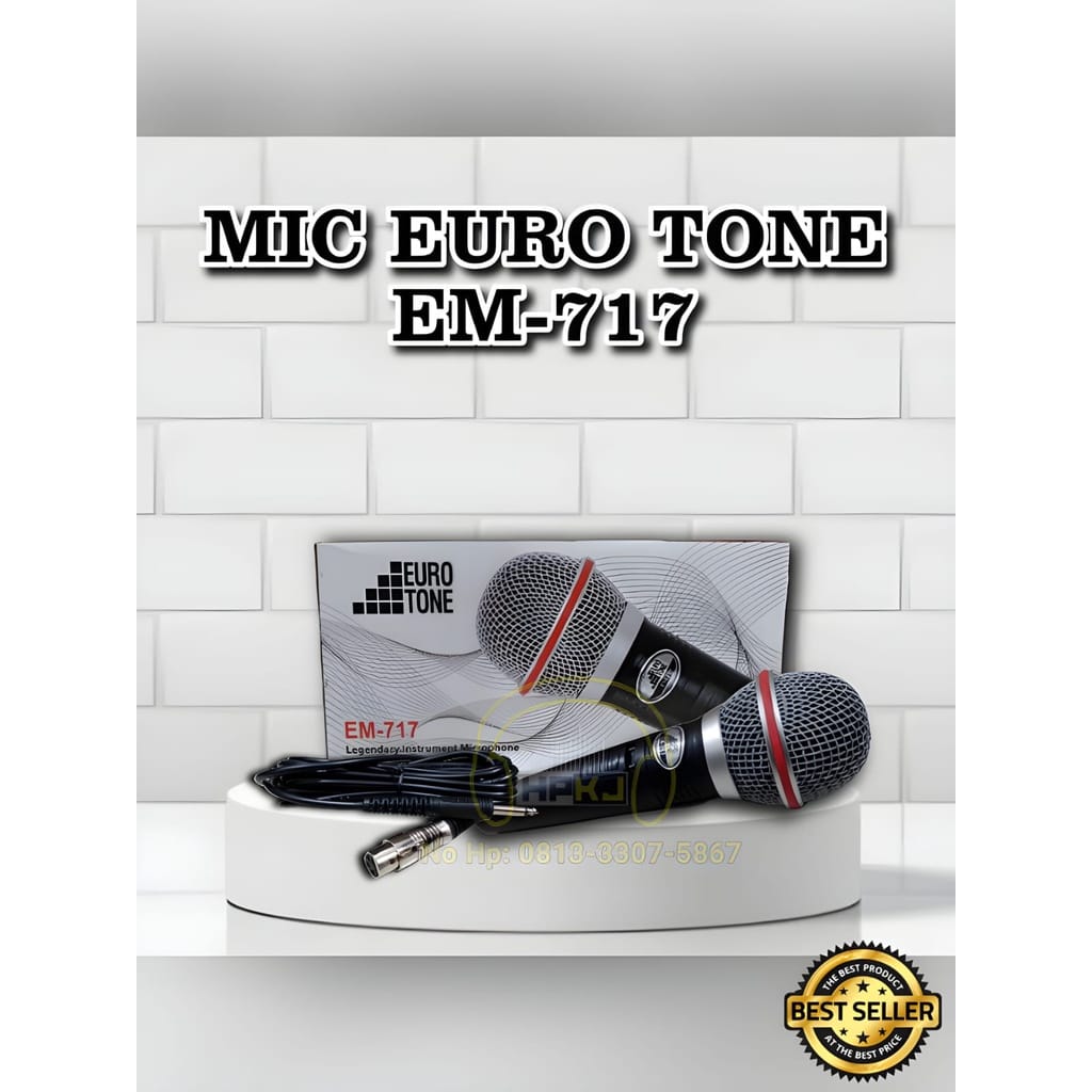 MIC MICROPHONE EURO TONE EM-717 mic EUROTONE EM 717 | Lazada Indonesia