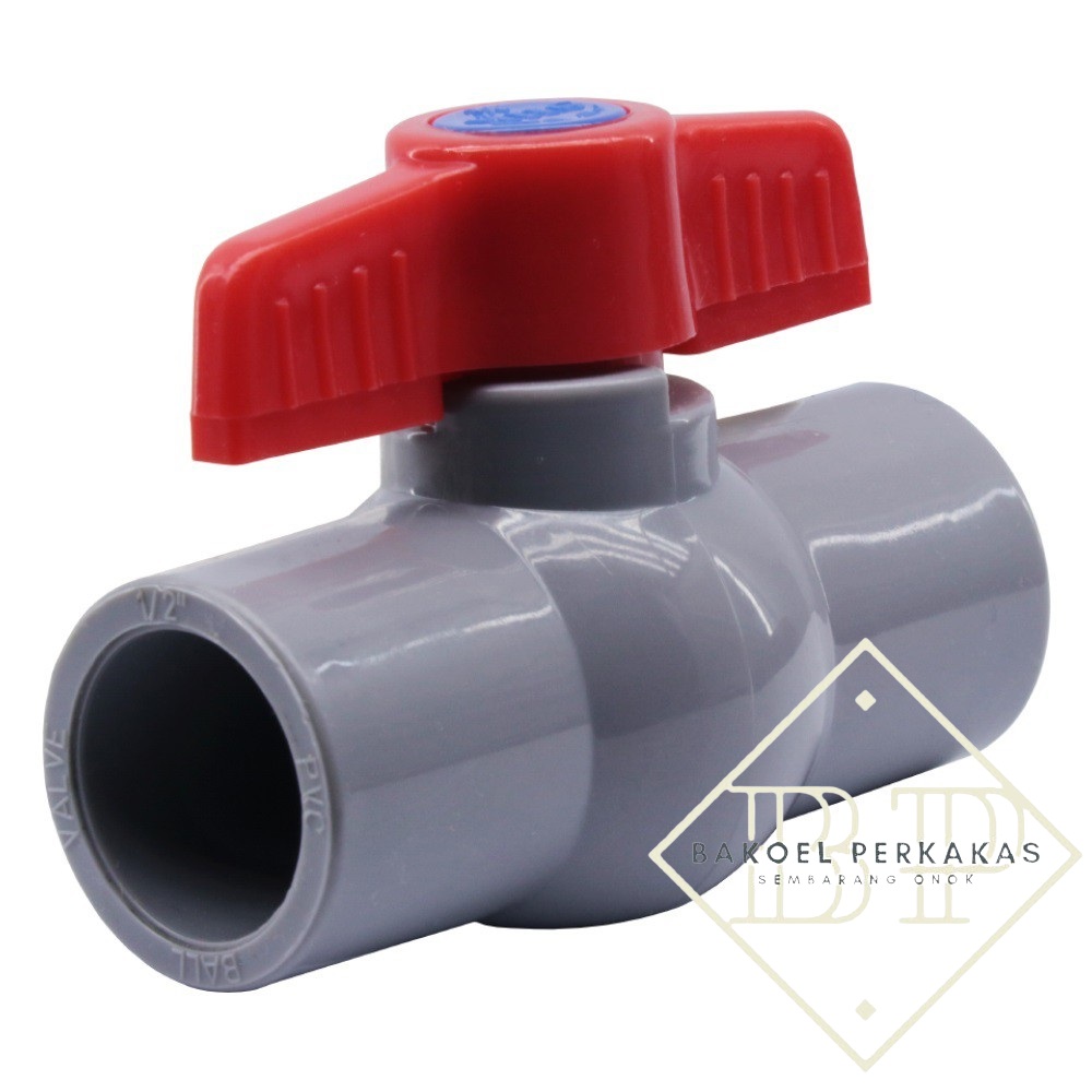 Balvalve Stop Kontak Kran 1 per 2 Inch PVC Kran Ball Valve Pengunci ...