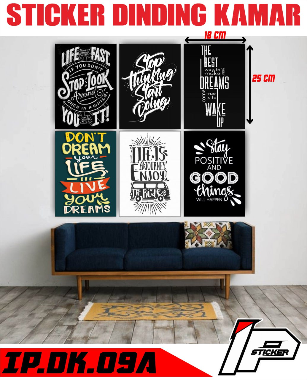 (cod) sticker POSTER ukuran 25 cm x 18 cm kode IP.DK.09A- sticker ...