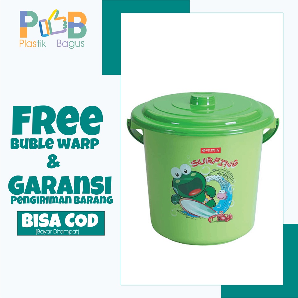 Ember dengan tutup timba timbo Elegant Pail 4 Gallons w/ Cover Lion ...