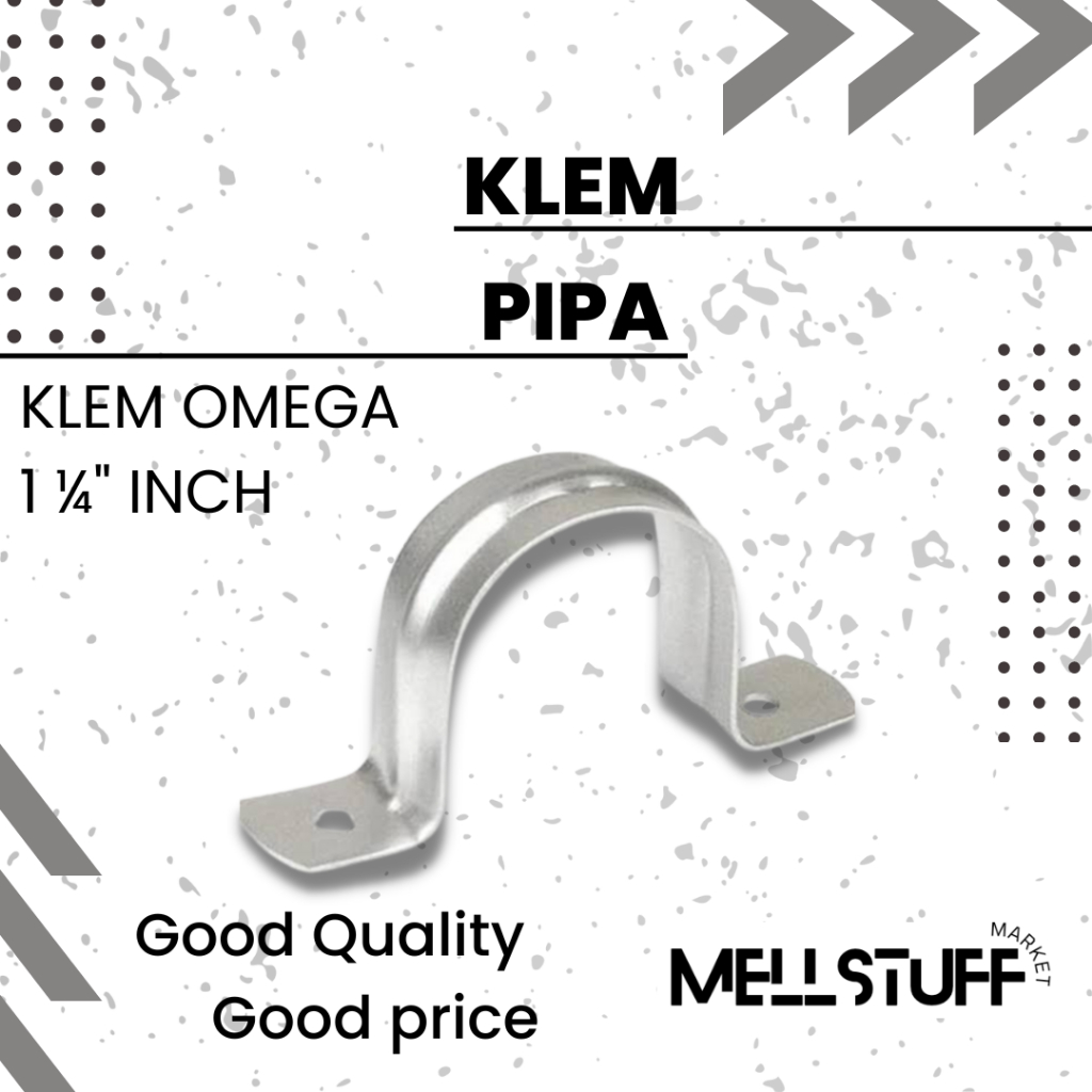 Klem Pipa Ukuran 1 1/4" Inch Klem Omega / Klem Plat Besi Seng | Lazada ...
