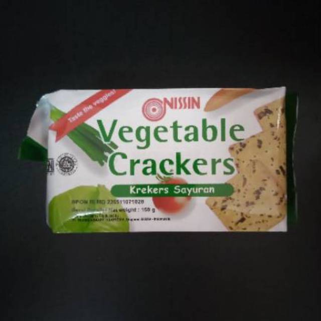NISSIN Vegetable Crackers 150 gram - Biskuit Sayuran | Lazada Indonesia